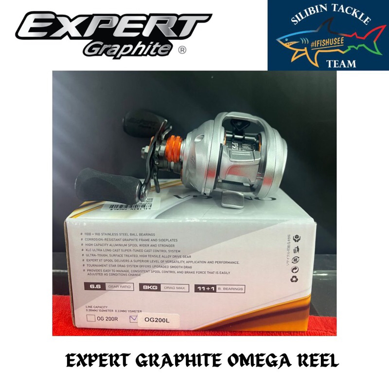 EXPERT GRAPHITE OMEGA OG200L BAITCASTING FISHING REEL | Shopee Malaysia
