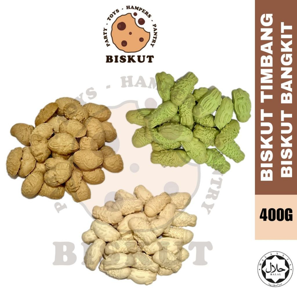 Biskut Timbang 400G/Kuih Bangkit Santan Putih,Hijau | Shopee Malaysia