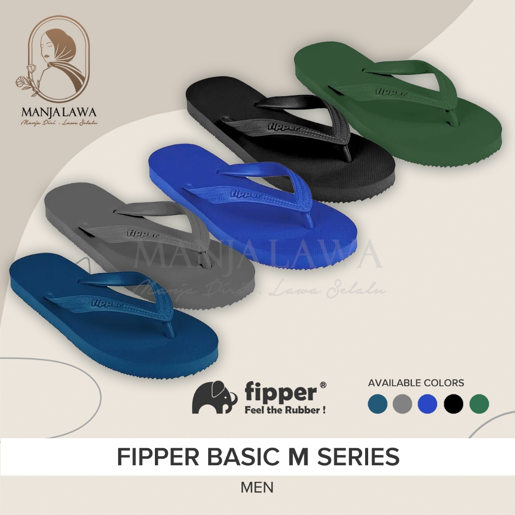 [ORIGINAL!!] Fipper Slipper Basic M Series Men Comfort Casual Travel ...