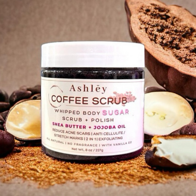 Coffee Face Body Sugar Scrub Polish | 227g | Facial Body exfoliating ...