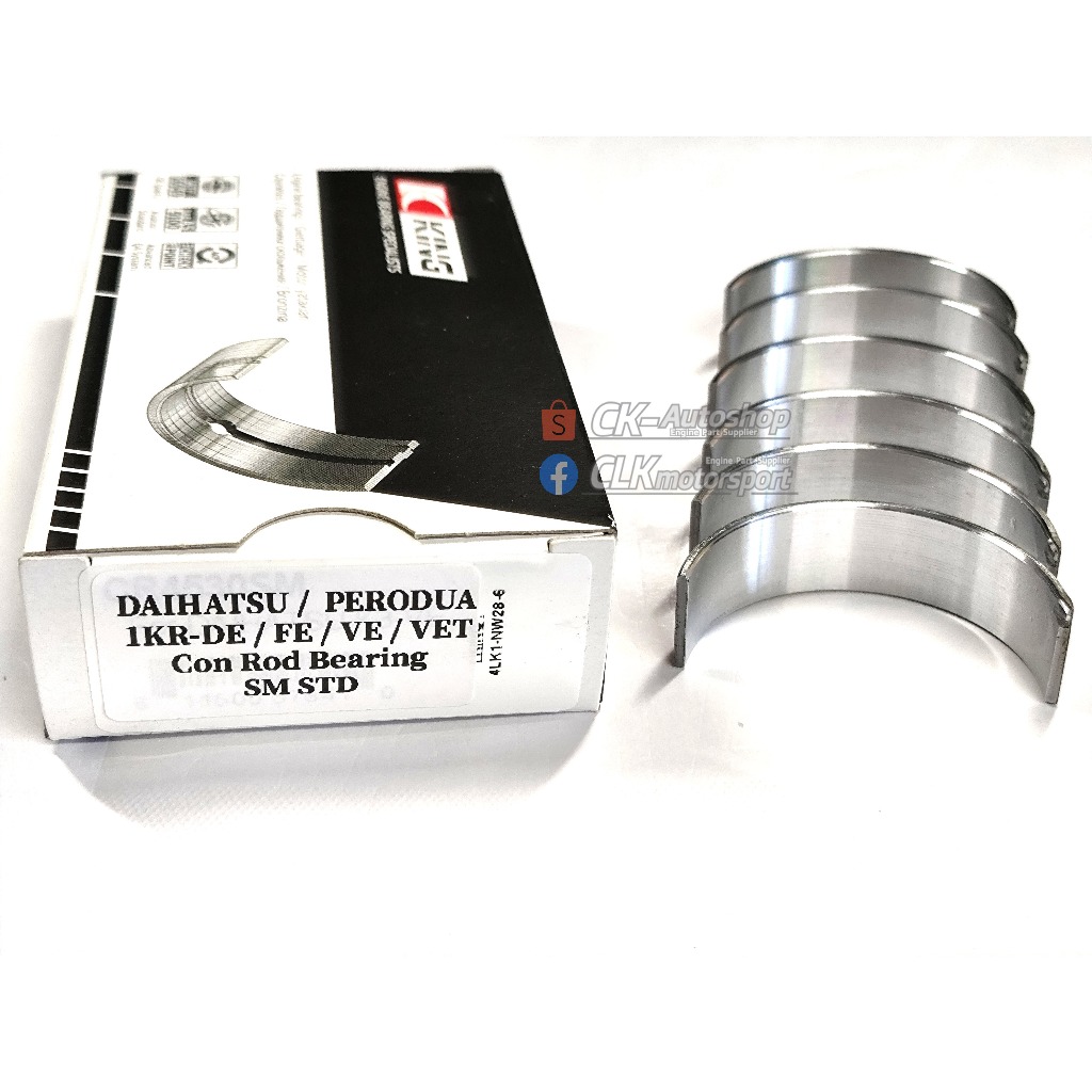 KING Bearing ( Conrod Bearing modified to use ) DAIHATSU PERODUA 1.0L ...