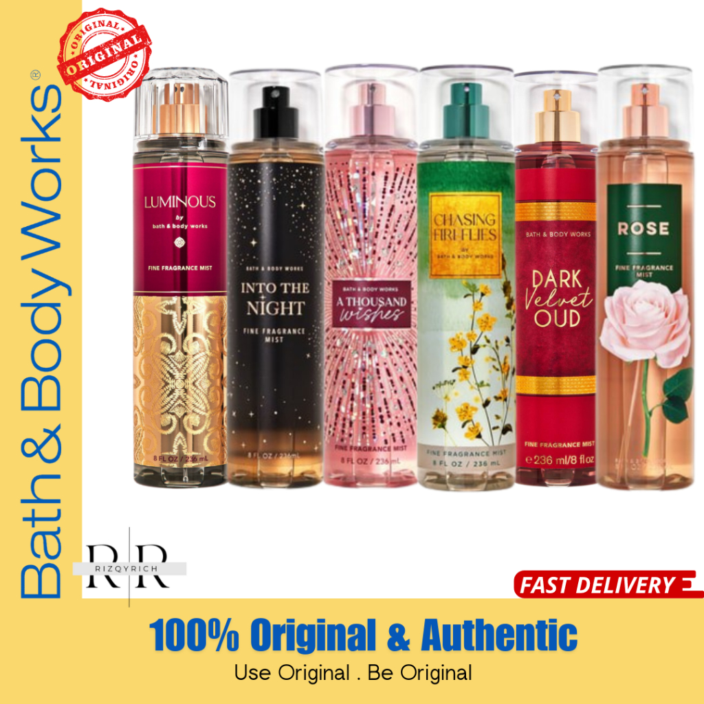 BATH & BODY WORKS BODY MIST ORIGINAL BBW BODY SPRAY 236ML FINE ...