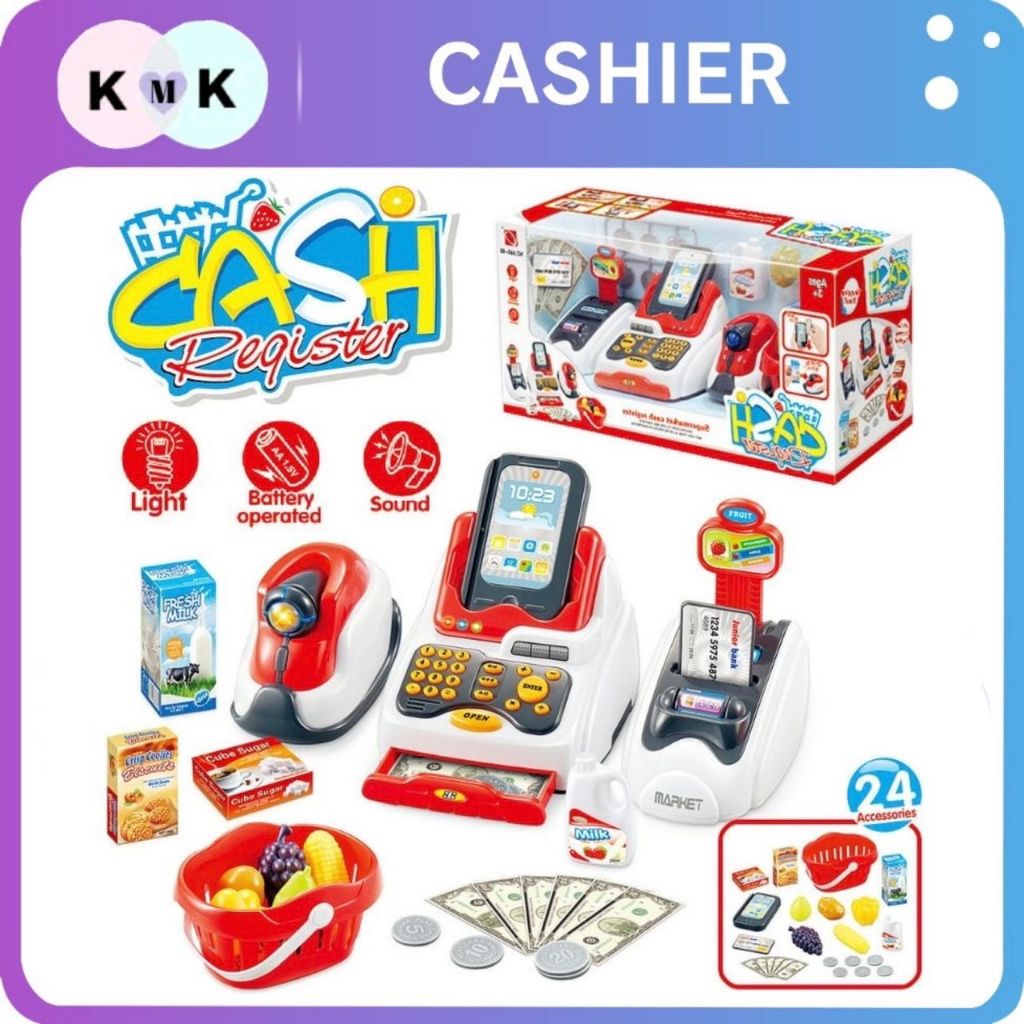 KMK SHOP Cashier Machine Supermarket For Children Play House/Mesin ...