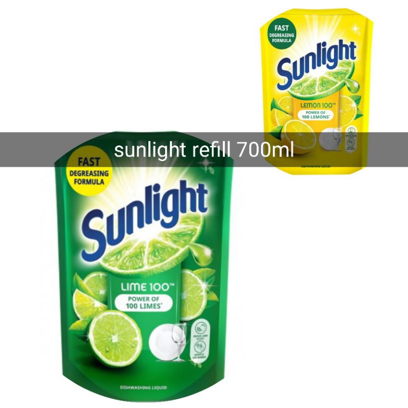 Sunlight Dishwash Liquid Refill Lime / lemon 700ml | Shopee Malaysia