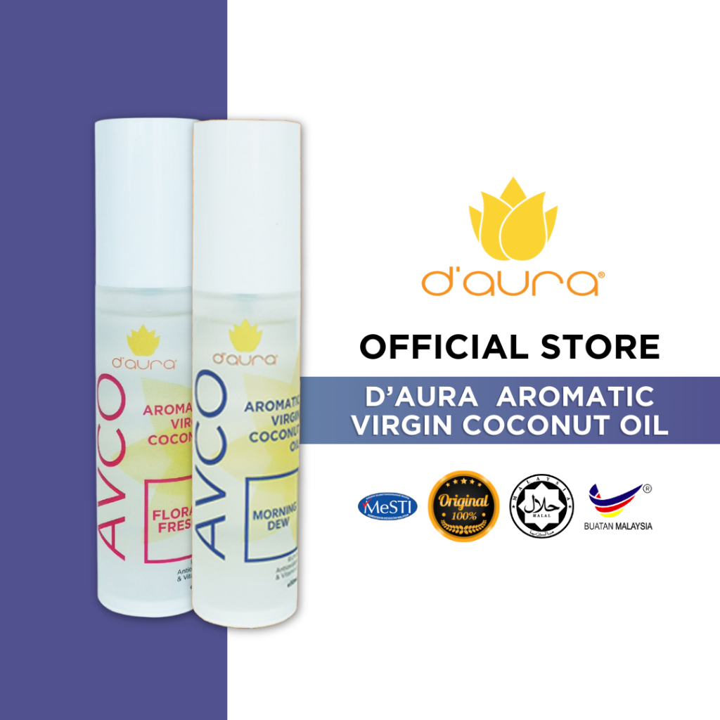 D'Aura Aromatic Virgin Coconut Oil (AVCO) 50 ML | Shopee Malaysia