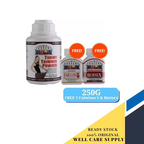 21st Century Tummy Trimmer Powder - 250g (With Fabulous 5 (10 capsules ...