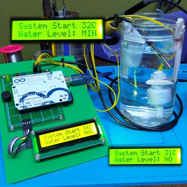 Project Arduino Temperature Float Sensor Indicator Projek RBT Tahun ...