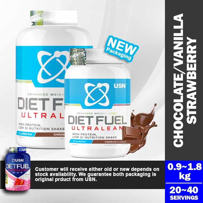 Diet Fuel Ultralean by USN 1.8kg High Protein Meal Replacement Shake ...