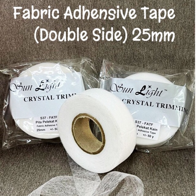 25mm/Pita Pelekat Kain / Fabric Adhensive Tape (DOUBLE SIDED ) | Shopee ...