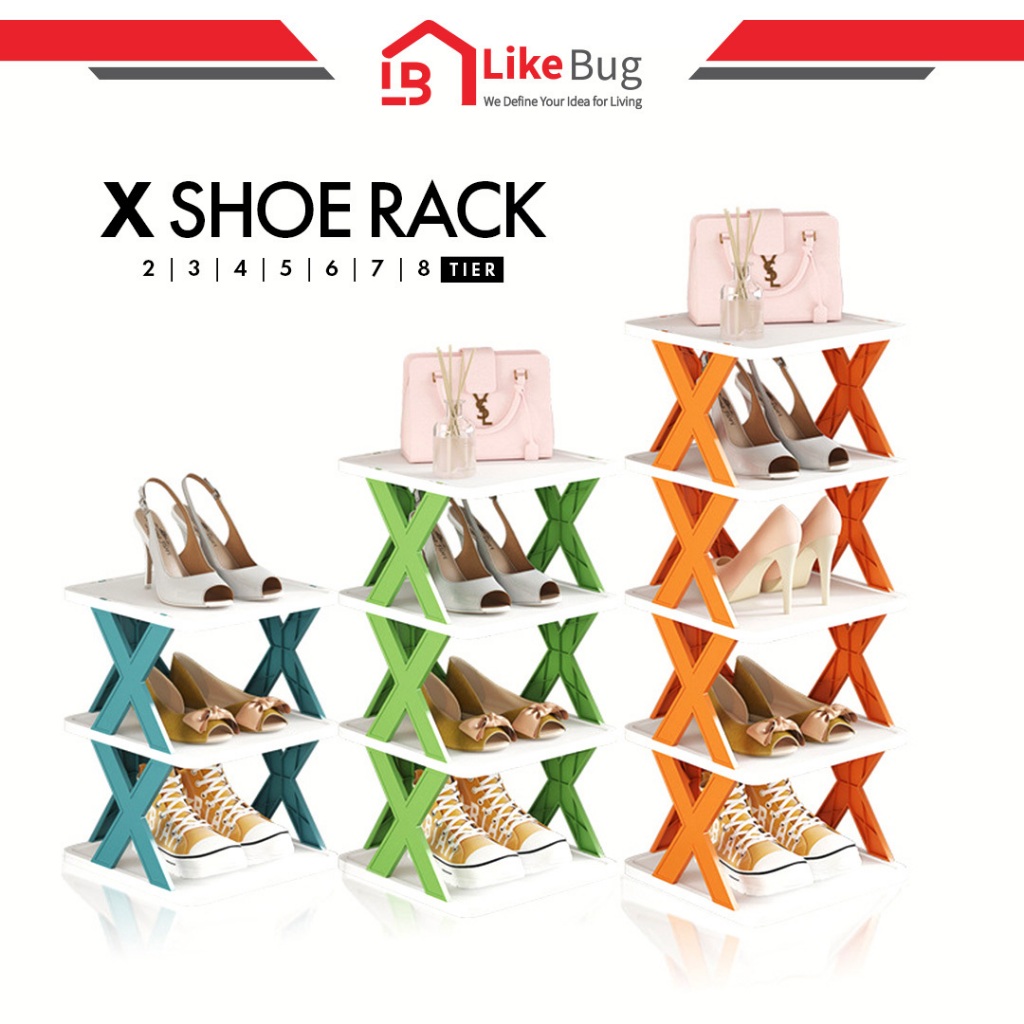 Rak Kasut Plastic Shoes Rack/Multi-layer Shoe Rack/ Storage Cabinet ...