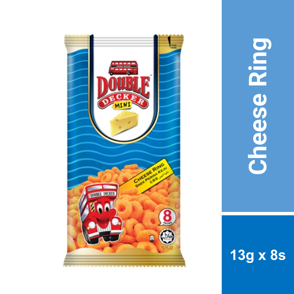 Double Decker Family Pack - Cheese Ring 13g x 8s | Shopee Malaysia
