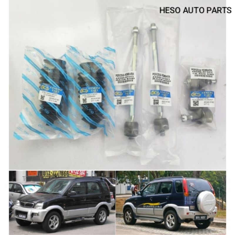 BCM Genuine Perodua Kembara Front Depan Tie rod end Rack end Steering ...