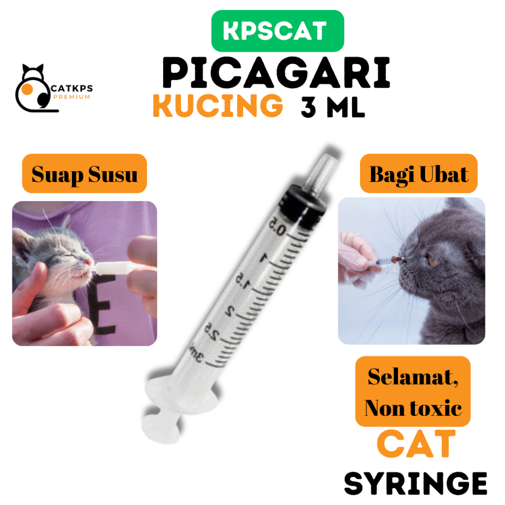 Picagari Kucing 3mL Cat Syringe | Shopee Malaysia