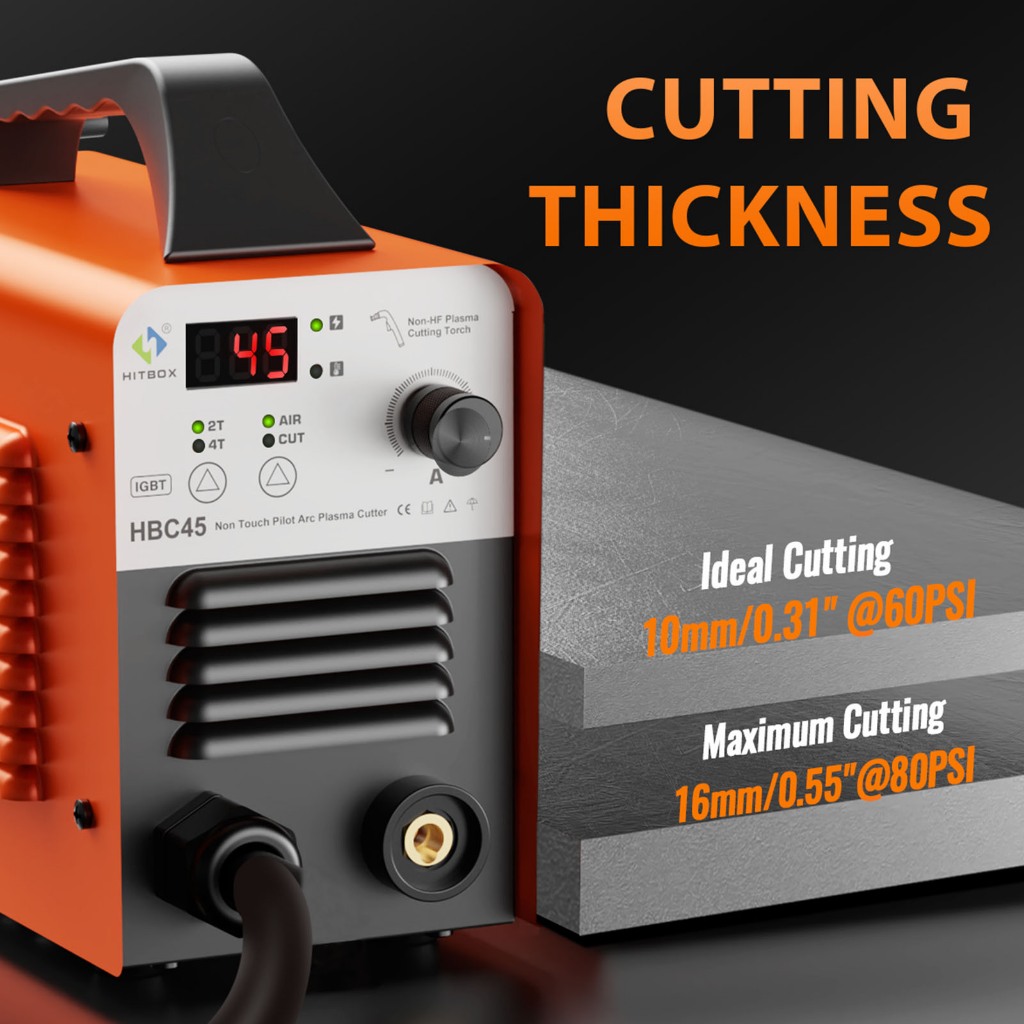 HITBOX HBC45 ARC 220V 45A Plasma Cutting Machine Non Touch Non-HF ...