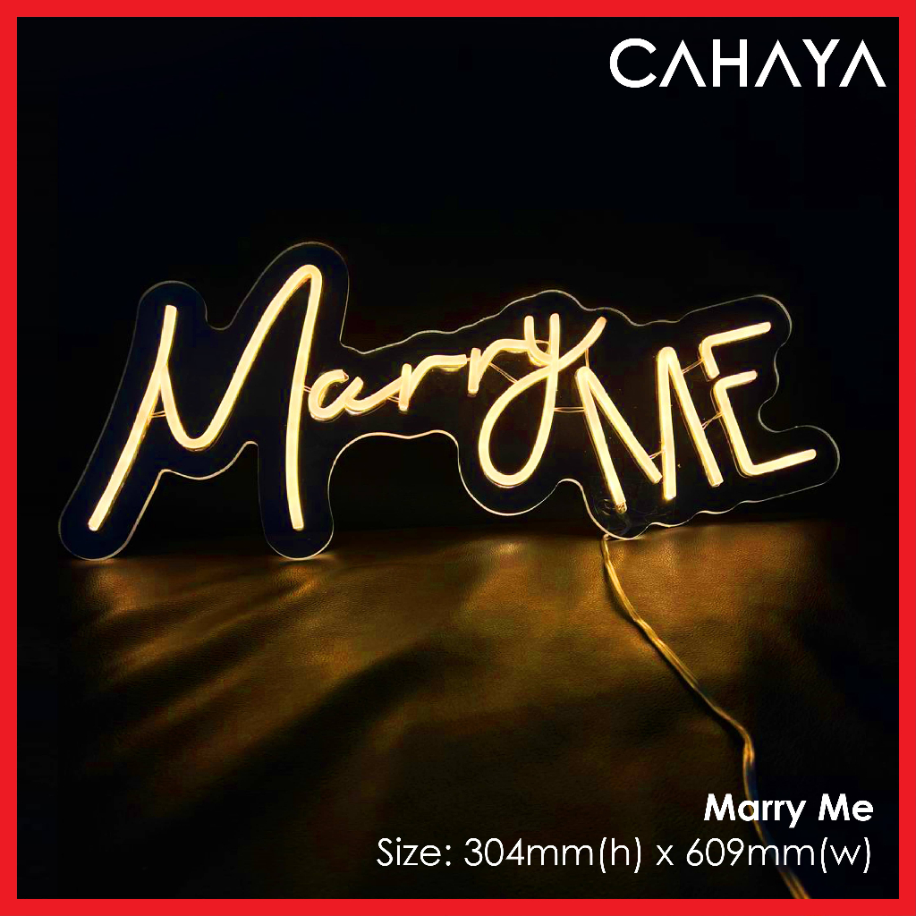 Marry Me LED Neon Light (Custom Color Available*) | Shopee Malaysia
