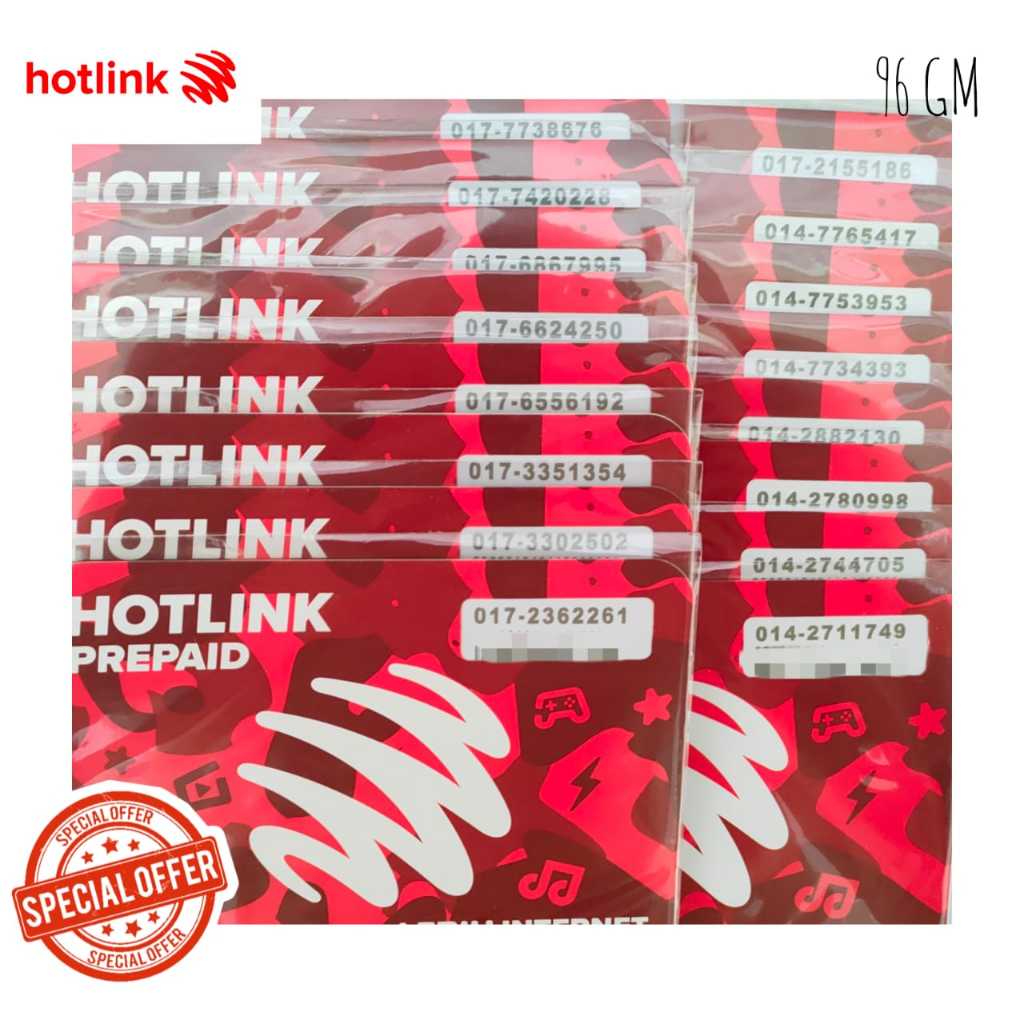 [VIP Number] Hotlink Tanpa Had & Pantas Internet Unlimited Internet Mobile Phone Number Sim Card ...