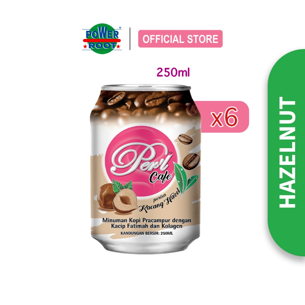 Per'l Kacip Fatimah & Collagen Café Hazelnut (250ml X 6 Cans) | Shopee Malaysia