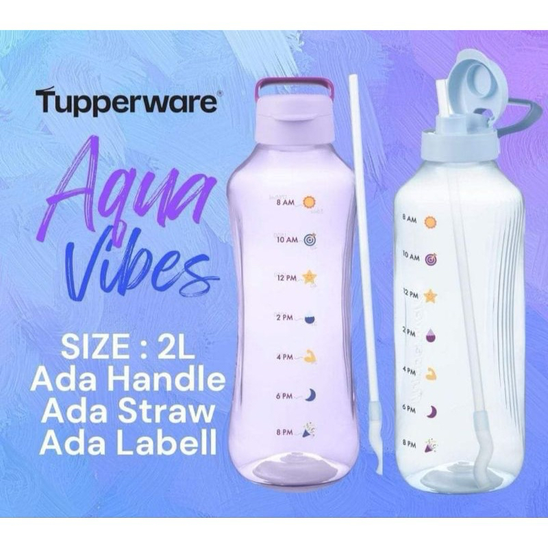 Tupperware Eco Bottle 550ml/750ml/ 1L/ 1.5L /2L Handle Straw Drinking ...