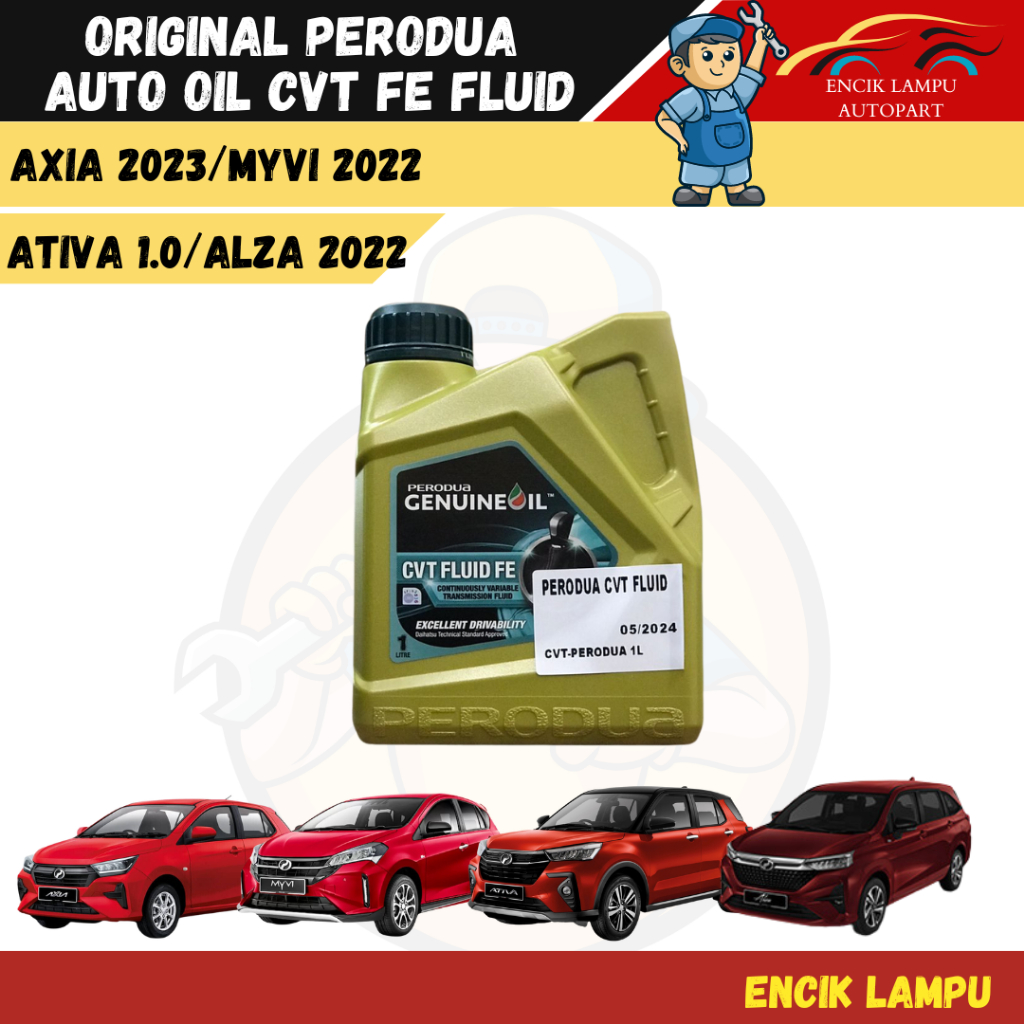 Original Perodua Auto Transmission Oil Atf Cvt Fe Fluid Ativa 1.0 Myvi ...