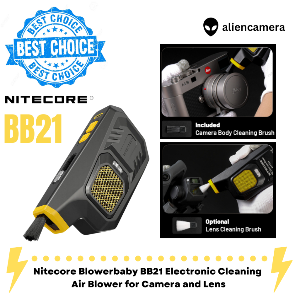 Nitecore BB21 High-Speed Electronic Air Blower for Photography Camera ...