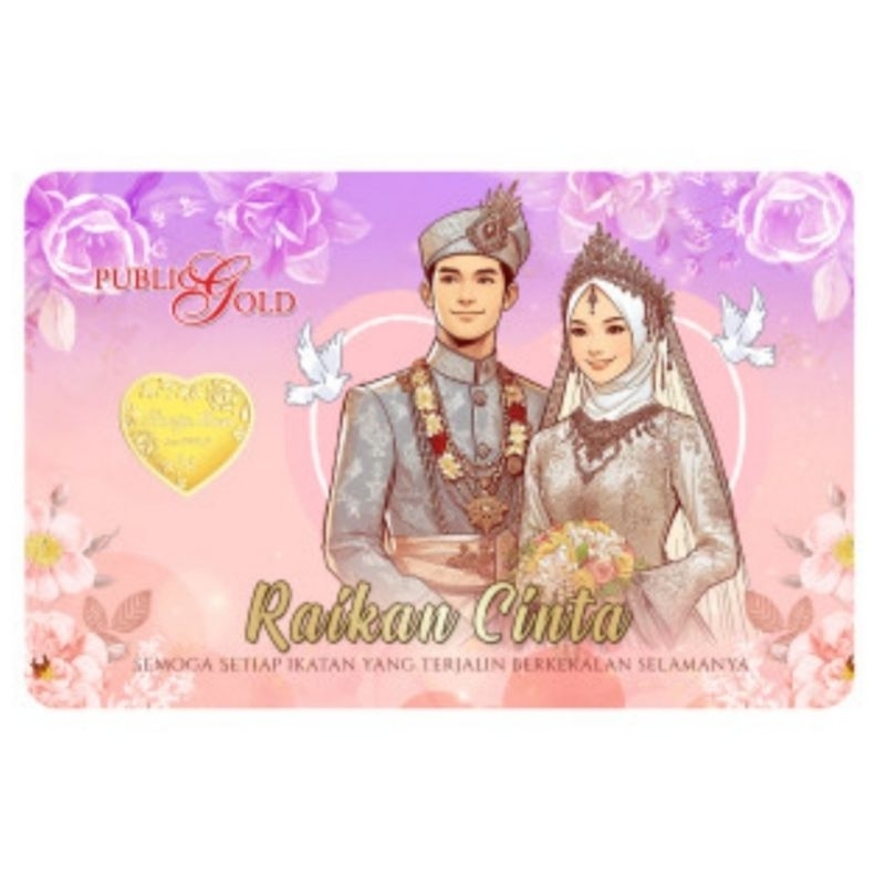 BUNGAMAS 1 GRAM RAIKAN CINTA | Shopee Malaysia