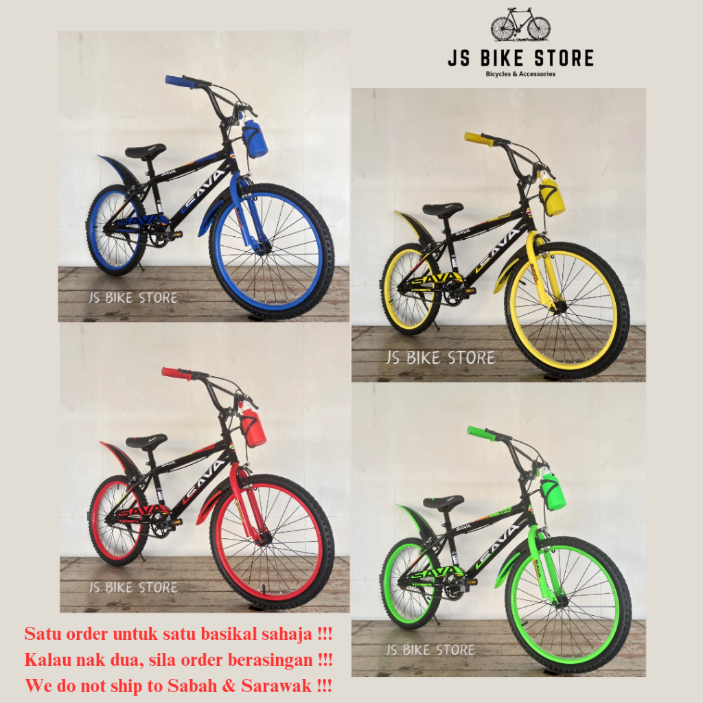 20" Basikal BMX budak 20 inci/inch kid bicycle umur 7-11 tahun 95% siap pasang | Shopee Malaysia