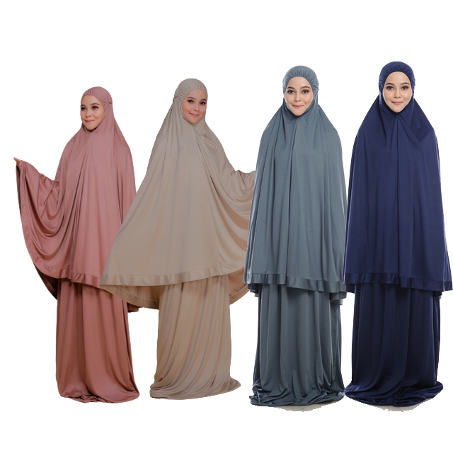 Leanen Telekung Basic- Telekung Hijrah/ Maryam | Shopee Malaysia