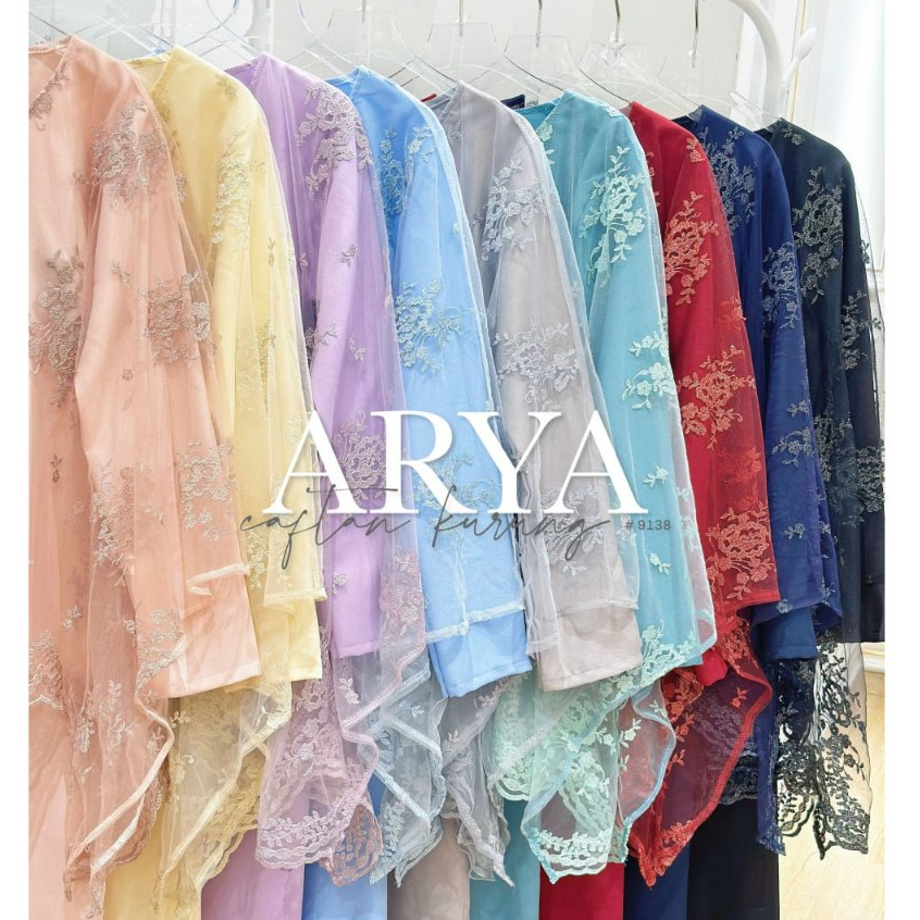 CHICCHOC ARYA KURUNG KAFTAN MODERN MATERIAL COMOCREPE AND FLORAL LACE ...