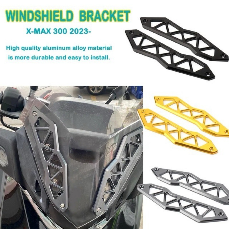 YAMAHA XMAX V2 BRACKET WINDSHIELD CNC Visor Windscreen Bracket Holder ...