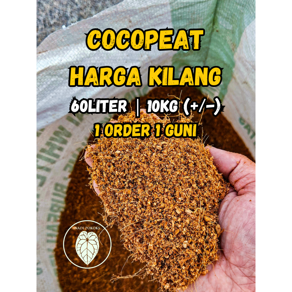 60L Cocopeat HARGA KILANG 10KG(+/-4KG KERING) / Sabut Kelapa / Sabut ...