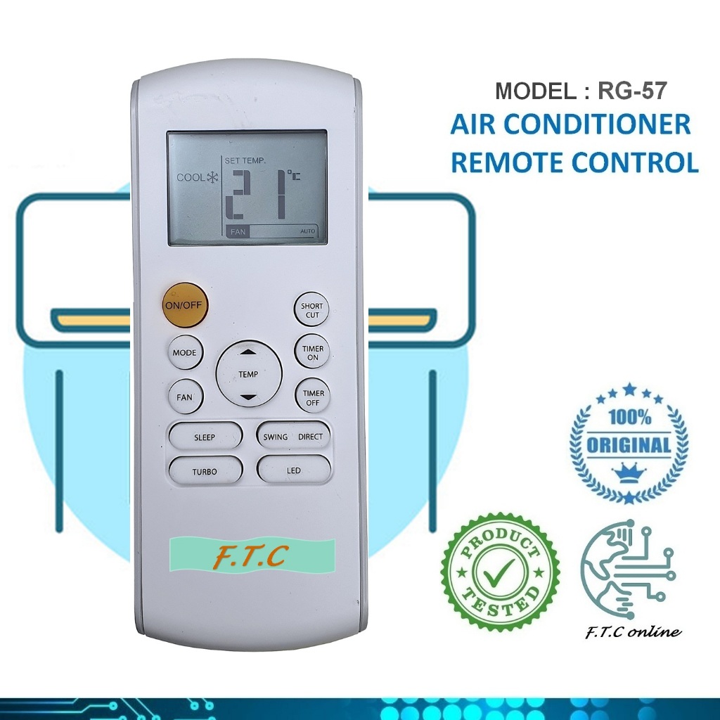 Midea **Original** Midea Air Cond Aircond Air Conditioner Remote ...