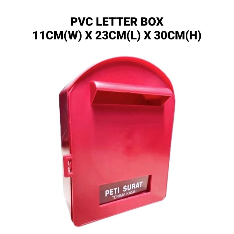 (1PC) PVC LETTER BOX | POST BOX | MAIL BOX | 红色塑料信箱 X 1PC | Shopee Malaysia