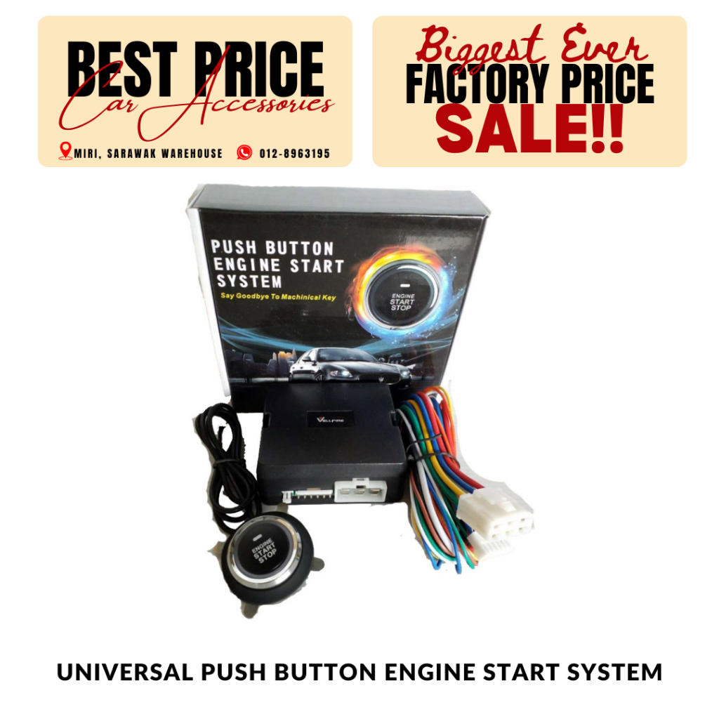 Universal Push Button Engine Start System | Shopee Malaysia