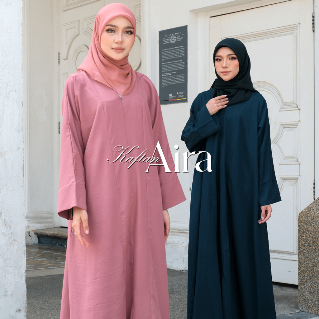 TUNIKMY Baju Kaftan Loose Aira | Kaftan Jubah Wanita | Baju Kaftan ...
