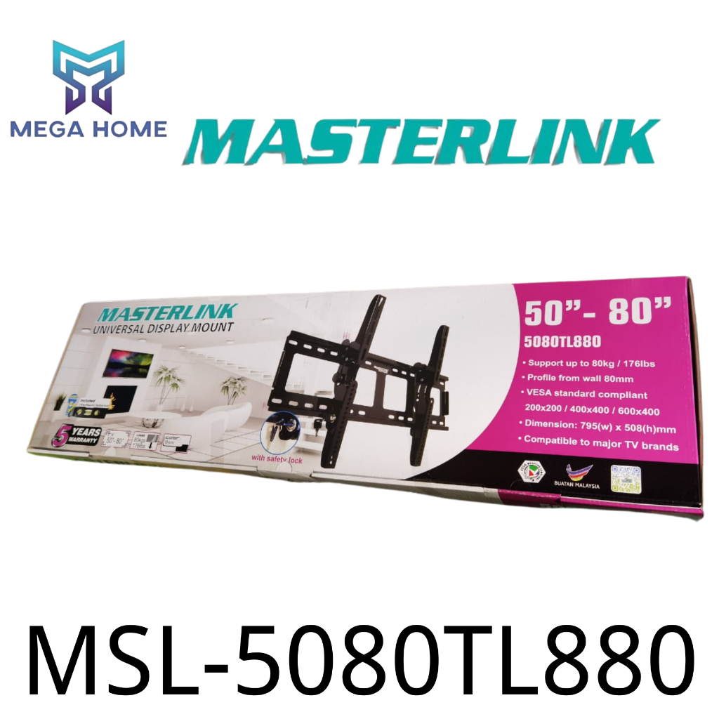 Masterlink TV bracket /Tilt Motion wall mount with safety Lock TV 50 ... Masterlink TV bracket /Tilt Motion wall mount with safety Lock TV 50 ...
