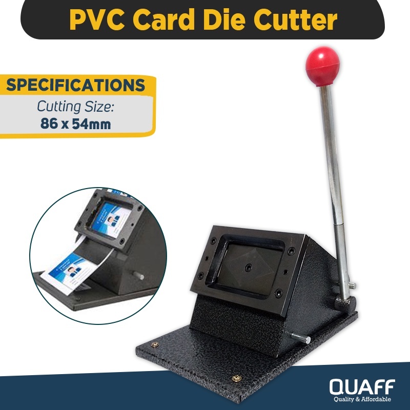 QUAFF PVC Card Die Cutter 86-54mm ID Size | Shopee Malaysia