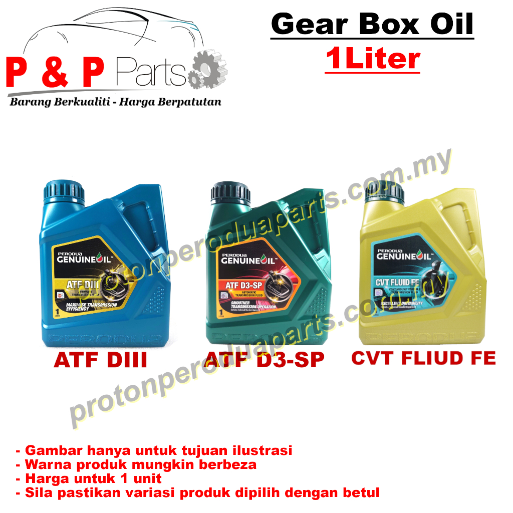 Original Perodua ATF DIII D3-SP CVT FLUID FE - Myvi Alza Axia Bezza ...