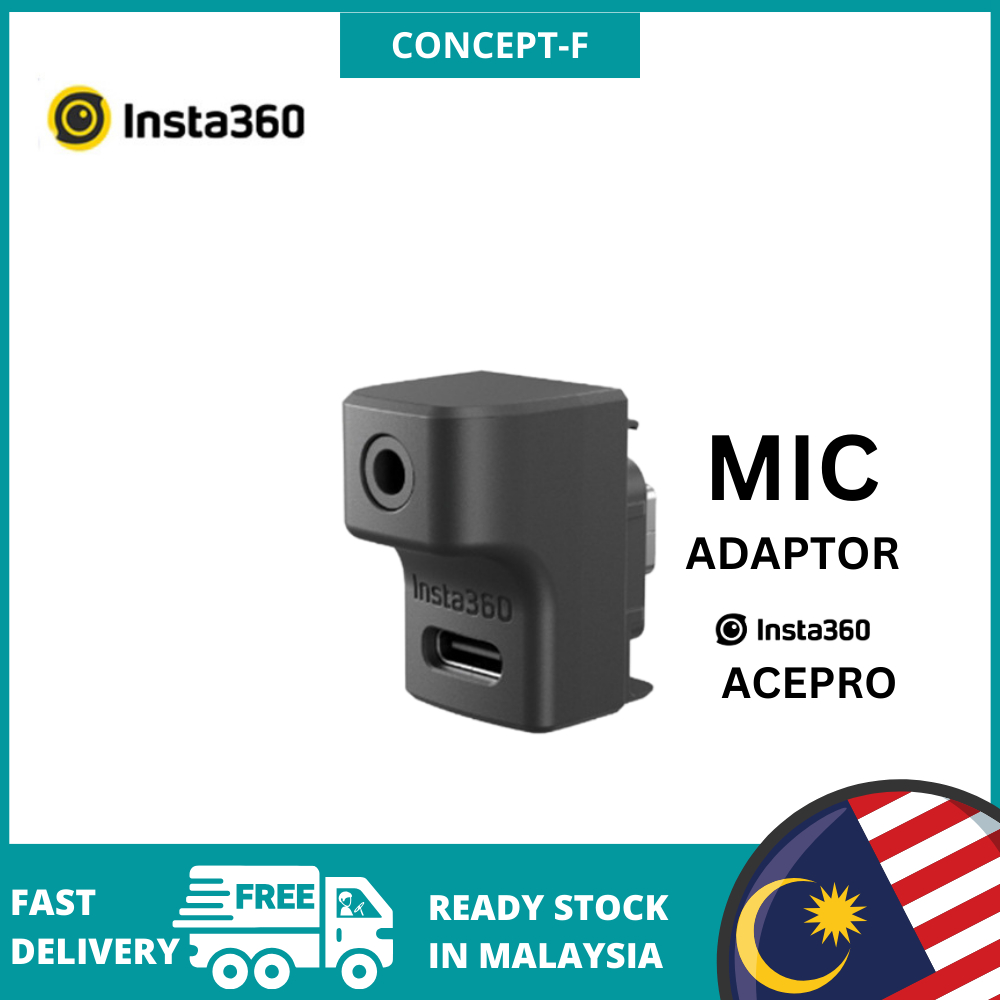 🔥READY STOCK🔥 Insta360 Ace Pro Mic Adapter Audio Microphone Mount Type ...