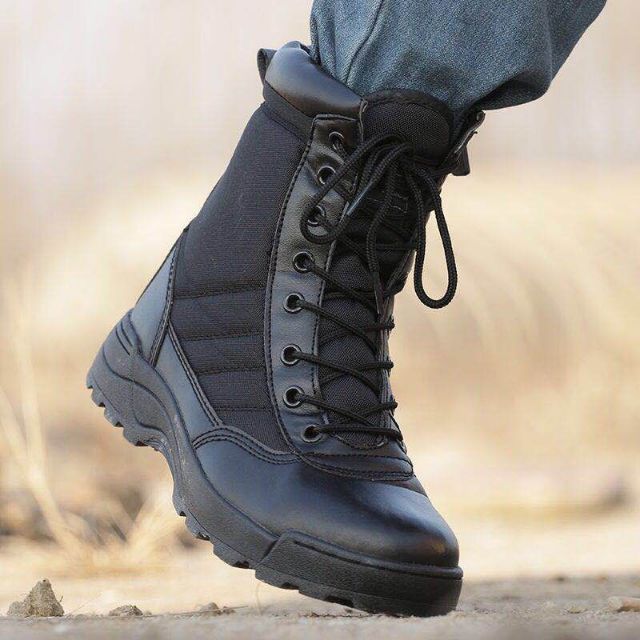 Kasut Combat Swat Tactical PDRM/Army/Security/Rela | Shopee Malaysia