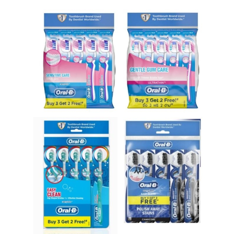 Oral-B Easy Clean / Sensitive Care / Gentle Gum Care / Charcoal White ...