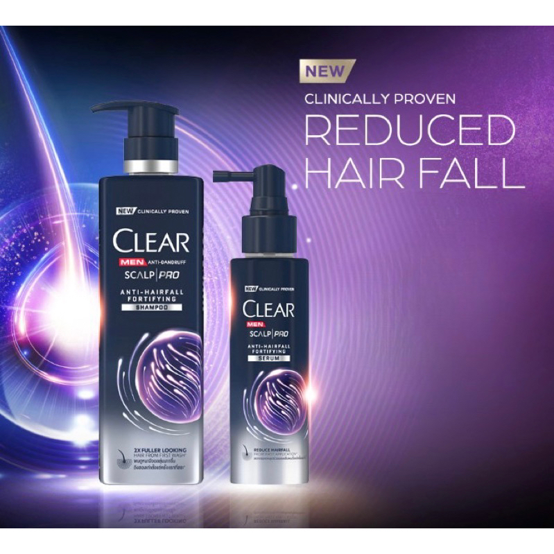 Clear Men Scalp Pro Shampoo Anti Hair Fall 300ml Scalp Serum Anti Hair ...