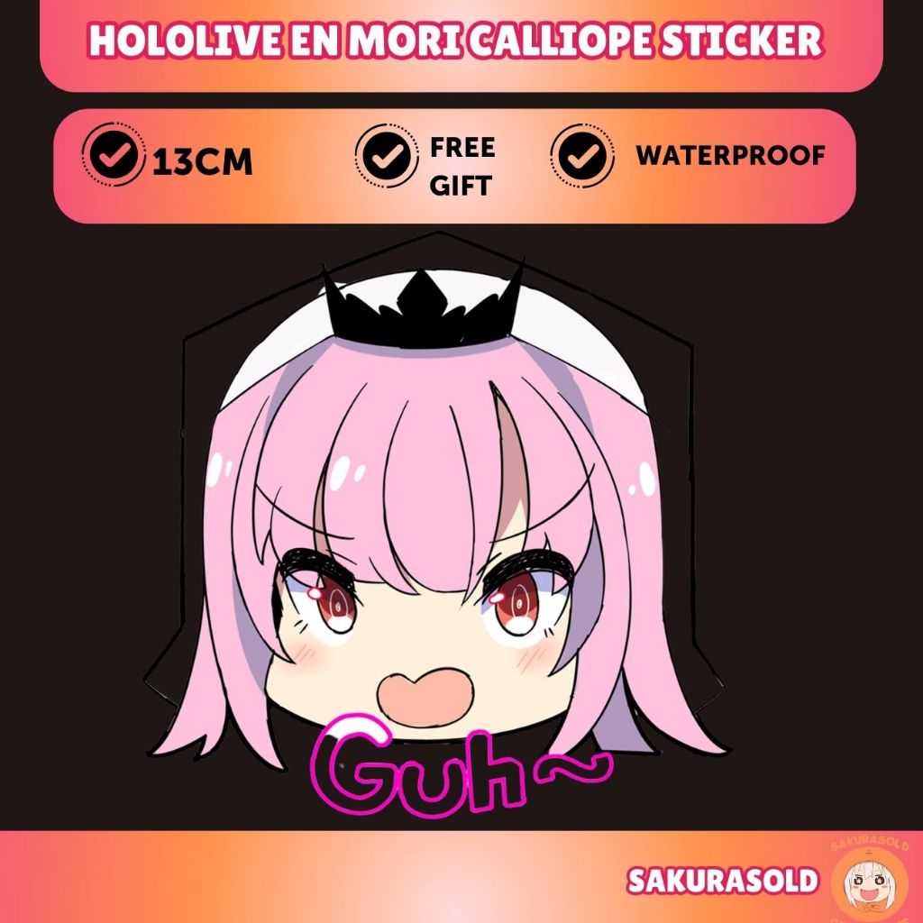Mori Calliope Hololive En Myth Sticker Hololive Mori EN Sticker ...