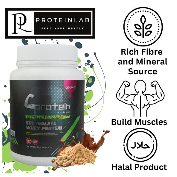 Apotec GProtein Isolate Whey Protein Soy The Genesis of Gains (900G ...