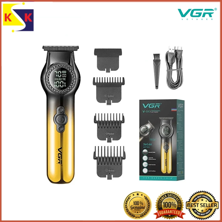 VGR Professional Hair Cordless Trimmer 8000 RPM (V-990) | Shopee Malaysia