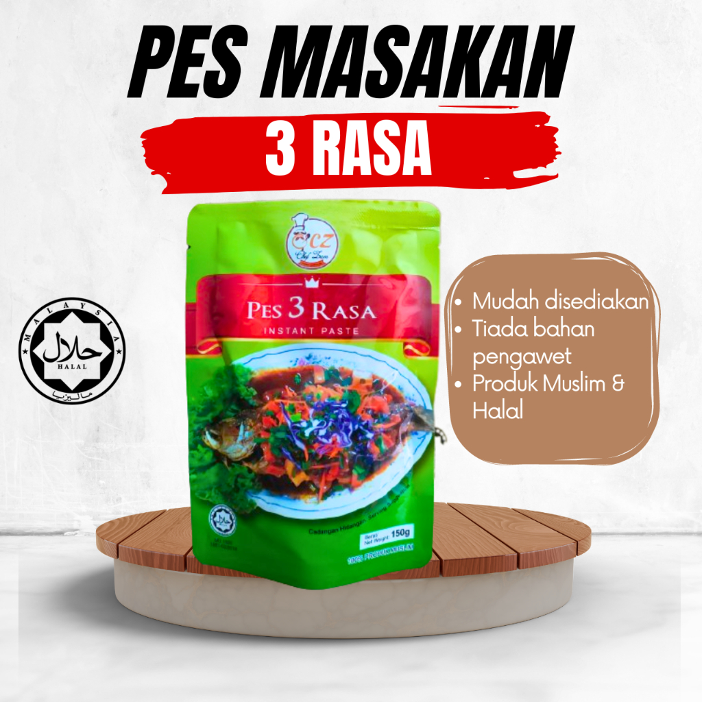 CHEF ZAM Pes 3 Rasa 150GRAM sos tiga Rasa Cooking paste Pes masakan ...