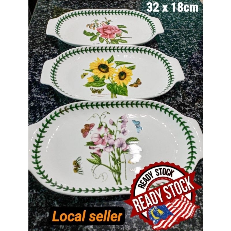 🇲🇾Ready Stock Tray 6pcs English Botanic Garden English Design | Shopee ...