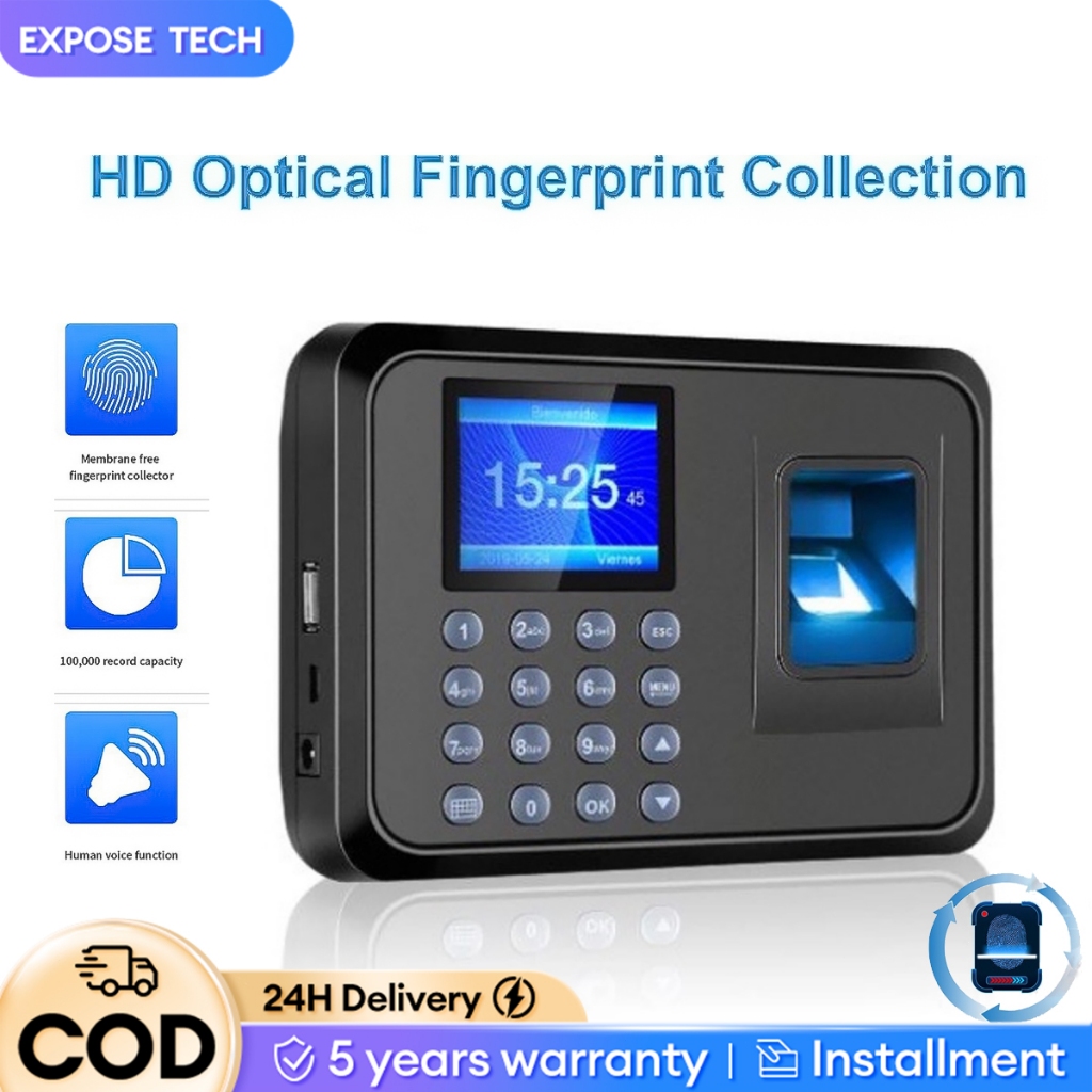 EXPOSE Fingerprint Attendance Machine Machine Facial Fingerprint Check ...