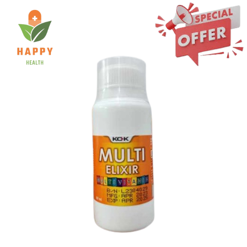 [ Exp 6/2026 ] KCK MULTI ELIXIR MULTIVITAMIN 60ML | Shopee Malaysia