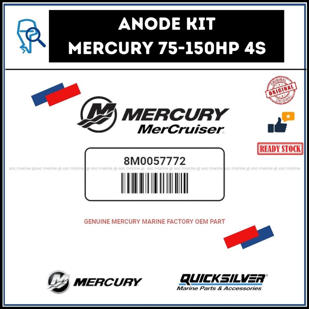 Mercury 8M0057772 * Anode Kit | Shopee Malaysia