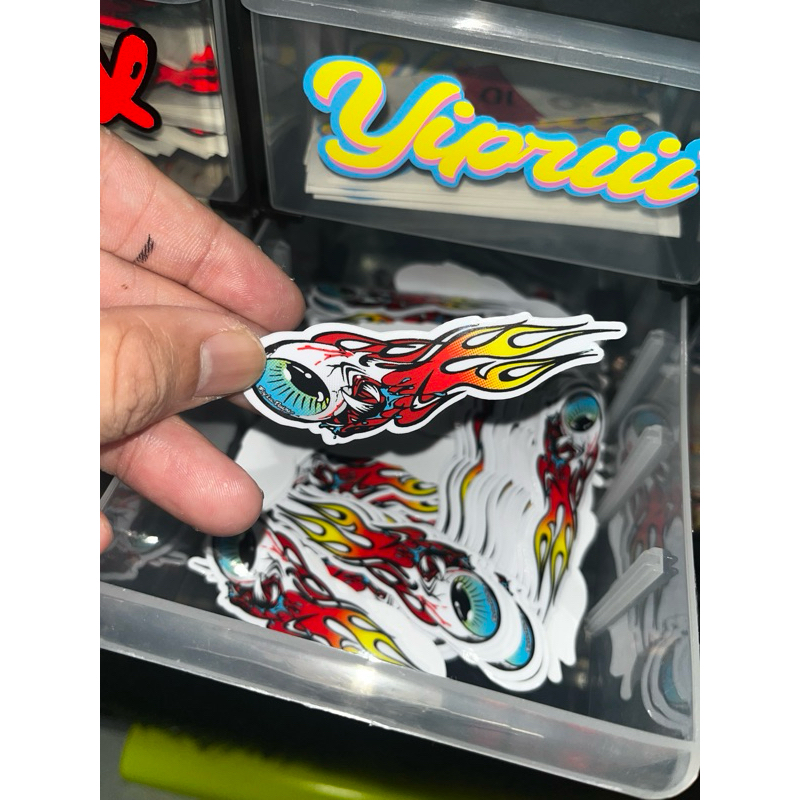 Troy lee design mata berapi sticker motor | Shopee Malaysia